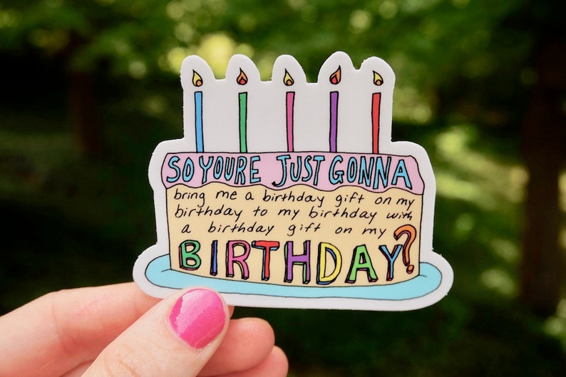 Vine Sticker Happy Birthday Vine Stickers by Rose Soma | Etsy