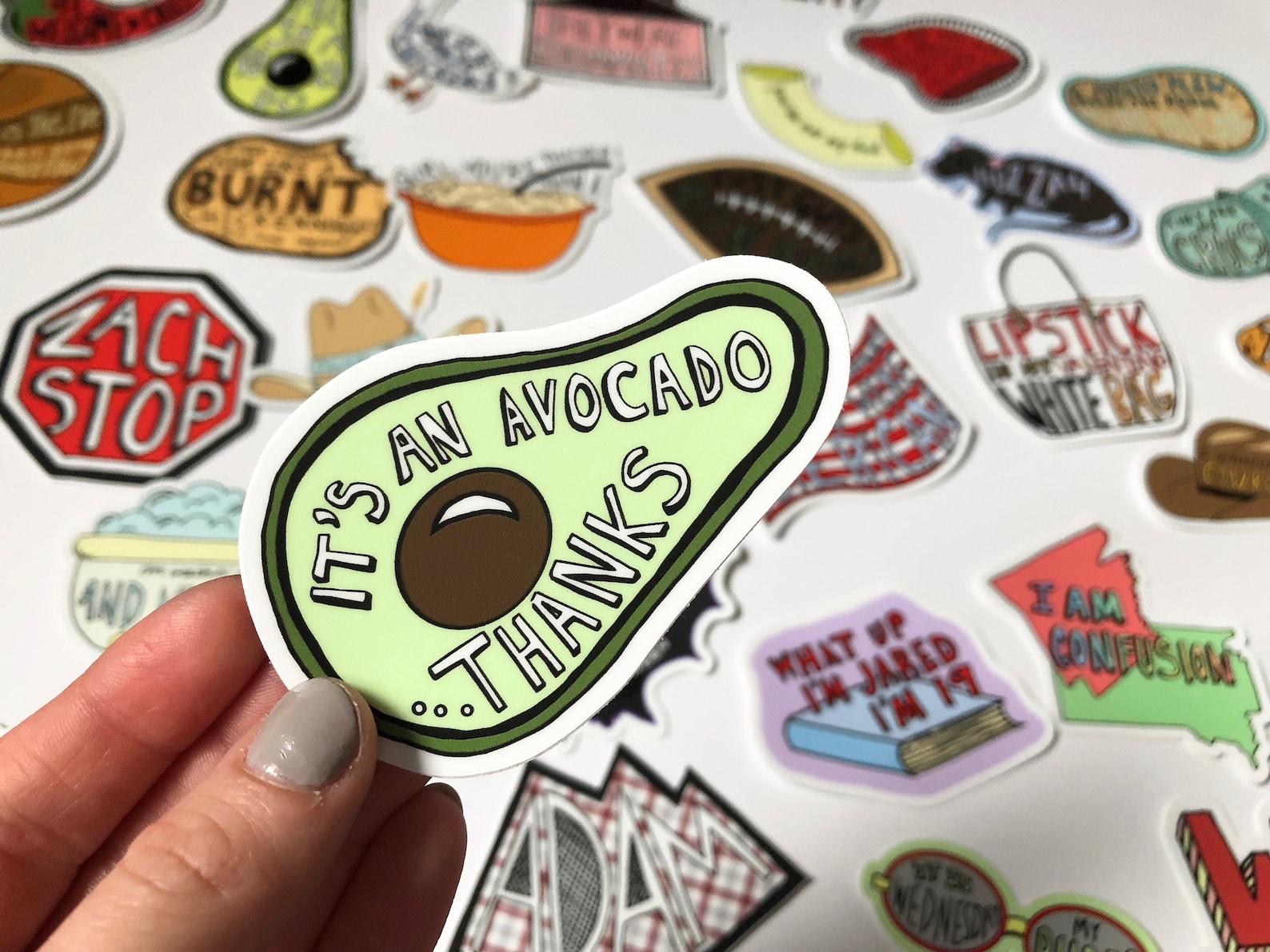 Avocado Vine Sticker It's an Avocado Thanks Funny Vine | Etsy