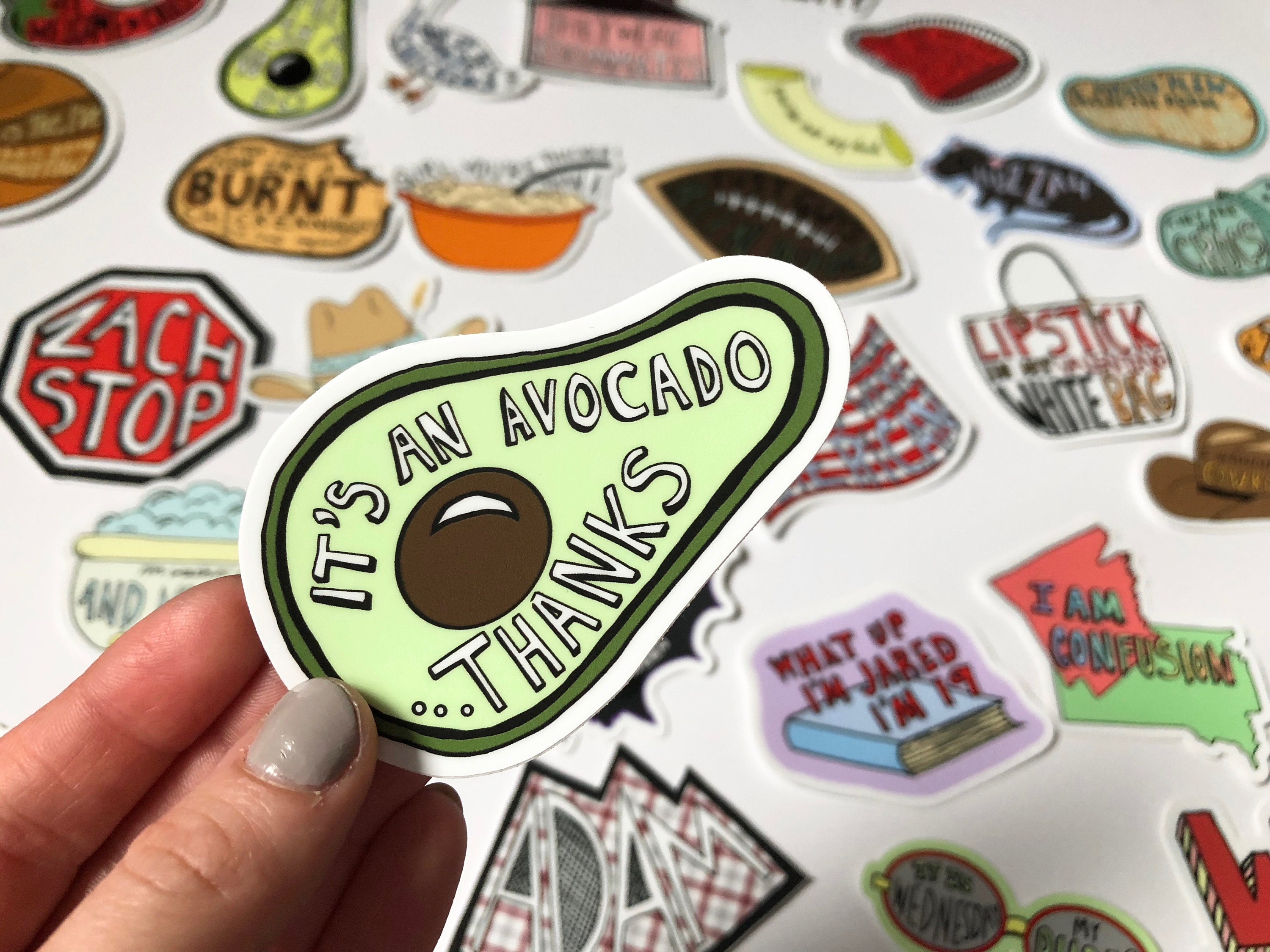 Avocado Vine Sticker It's An Avocado Thanks Funny Vine | Etsy