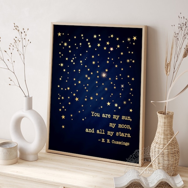 You Are My Sun My Moon and All My Stars - Etsy