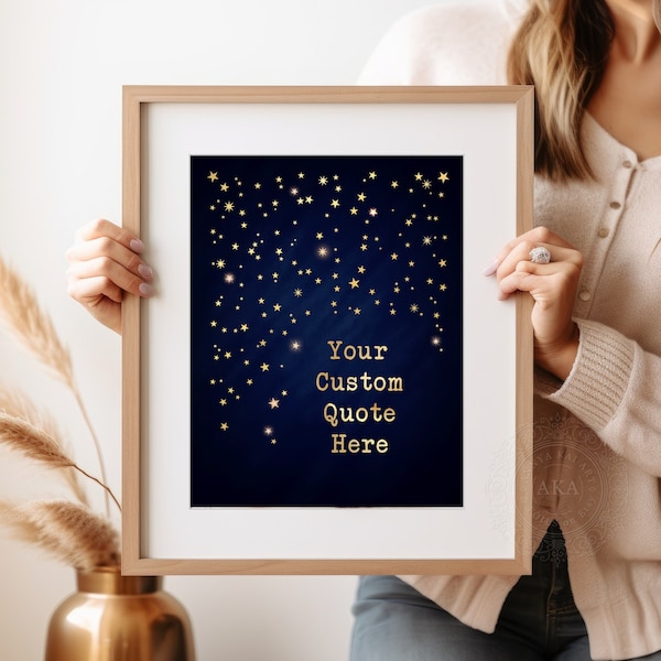 Gold Foil Quote - Etsy