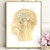 Human Brain Anatomy Medical Student Gift Gold Foil Print Doctors Office ...
