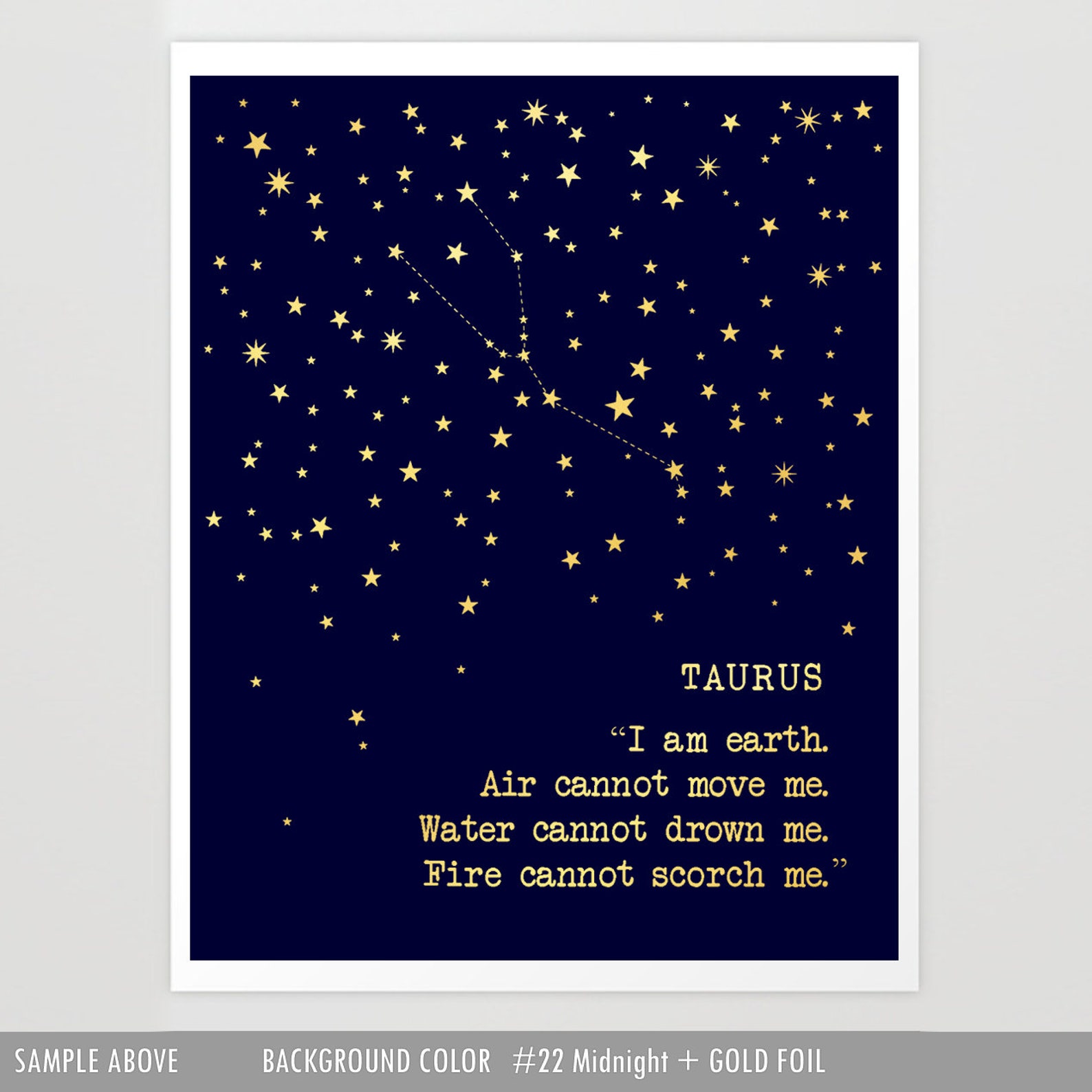 Taurus Gift Taurus Art May Birthday Gifts Taurus Zodiac Astrology ...