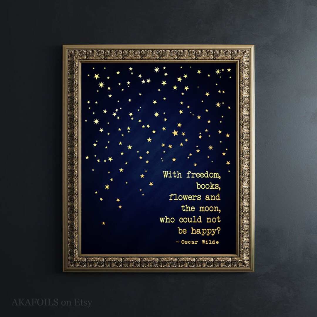 Oscar Wilde Quote Print - Literary Wall Art - Oscar Wilde Literary ...