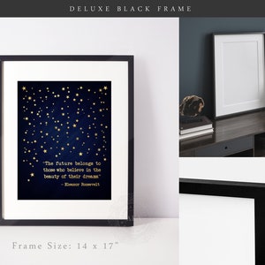 Inspirational Wall Art, Eleanor Roosevelt Quote the Future Belongs to ...