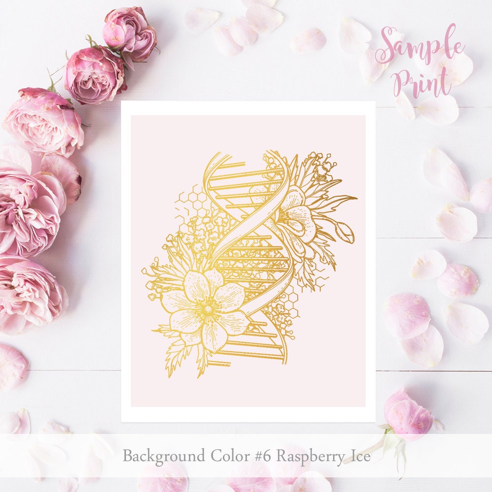 Science Art DNA Art Print Genetics Art DNA Tree Biology | Etsy