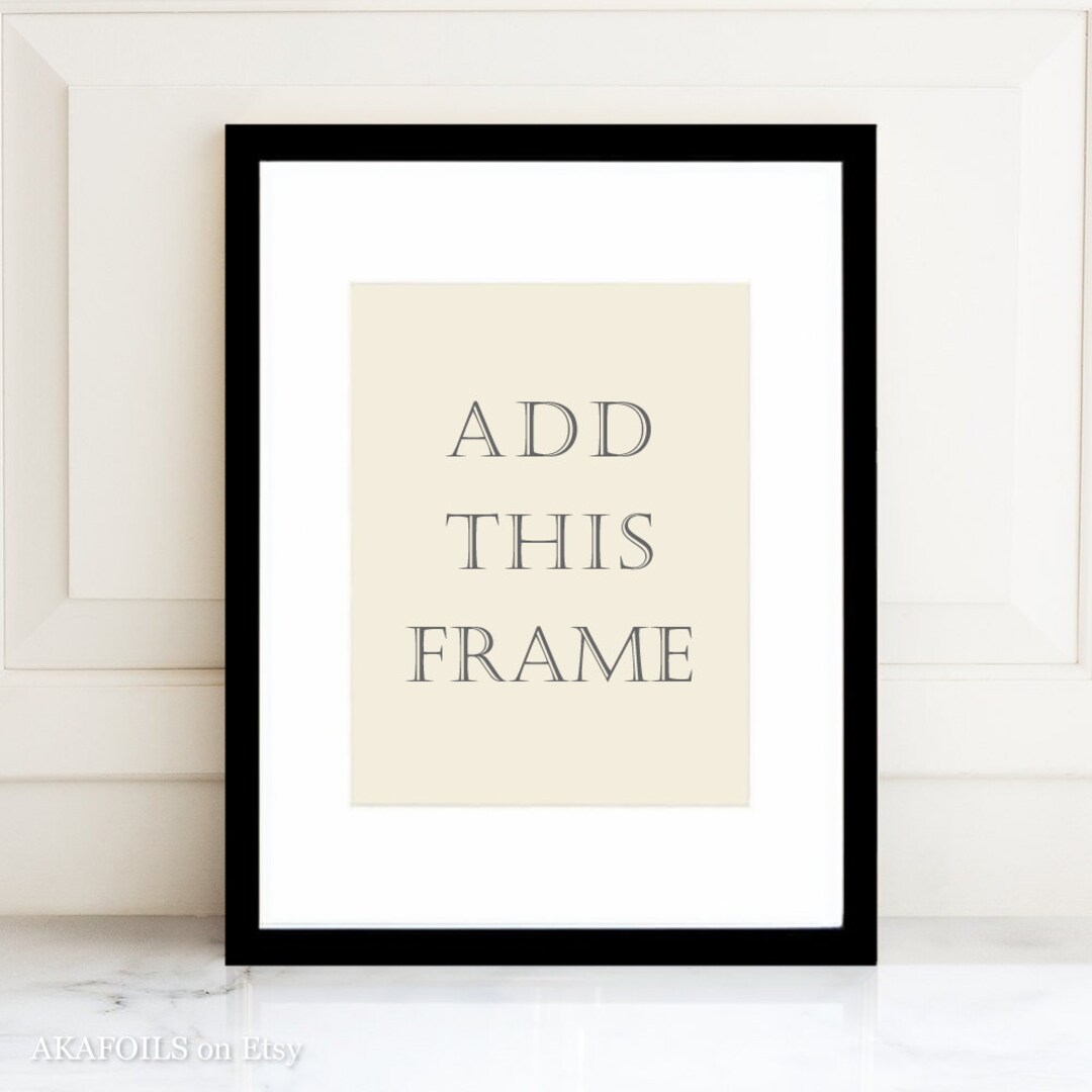 Add a Frame | Large 14 X 17" Frame | Deluxe Black Wood Framing With ...