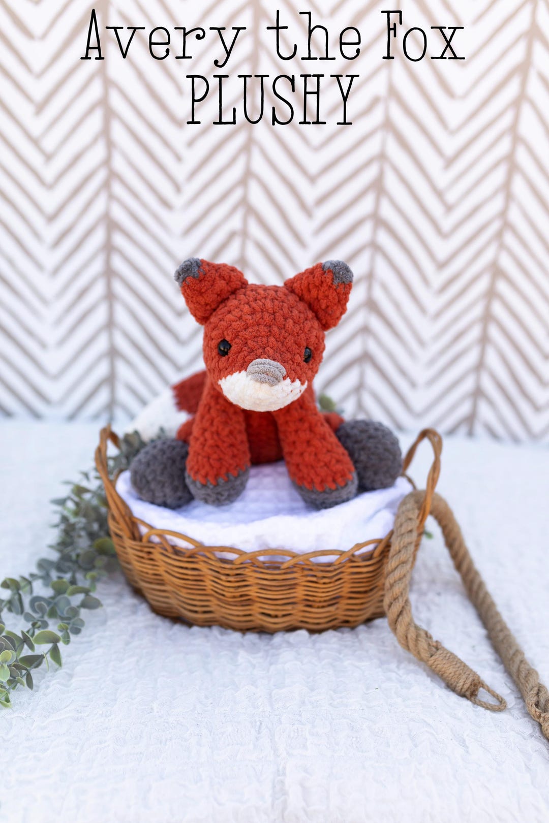 FOX PLUSHY - Soft, Cute, Comfort Crochet Stuffed Animal, Handmade ...