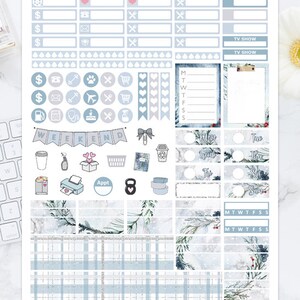 Winter Woodland Weekly Kit Printable Planner Stickers - Winter Weekly ...