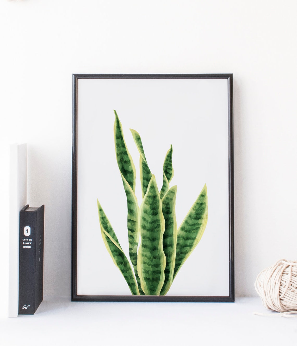 Snake Plant Art Print, Sansevieria Plant, Green Art Print, Snake Leaf ...