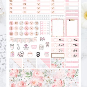 Pretty & Pink Weekly Kit Printable Planner Stickers - Planner Girl ...