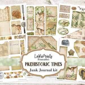 Dinosaurs Junk Journal Printables | Scrapbooking Antique Papers ...