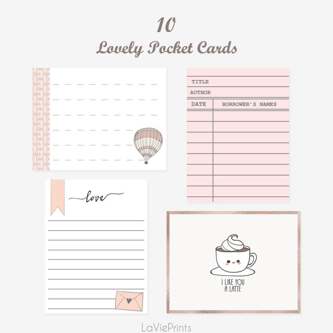Printable Journaling Cards, 3x4 Pocket Cards for Scrapbooking, Project ...