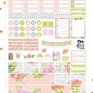 Penguin Planner Stickers, Printable Weekly Kit, Animal Stickers, Use ...