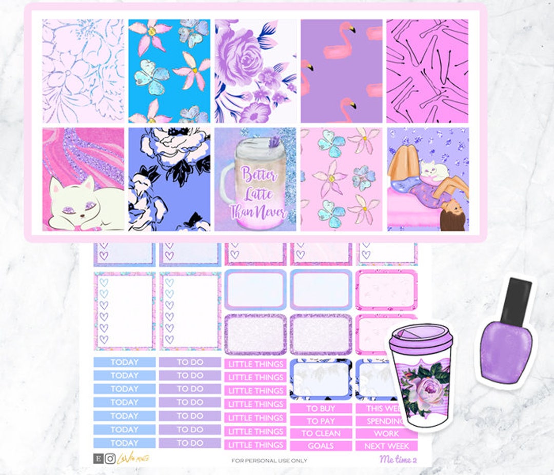 Printable Planner Sticker SALE, Hand Drawn Weekly Kit Printable Planner ...