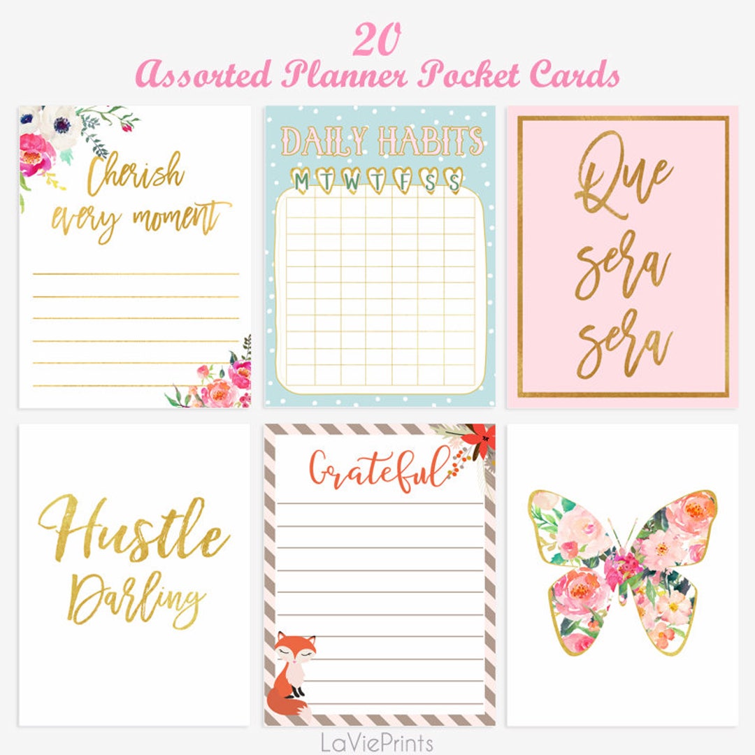 Printable Journaling Cards, Pocket Cards, Scrapbooking Cards, Project ...
