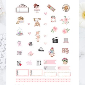 Pretty & Pink Weekly Kit Printable Planner Stickers - Planner Girl ...