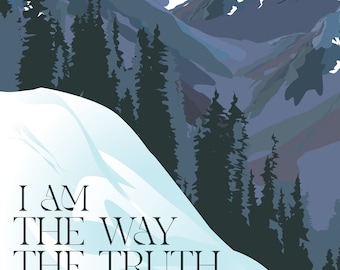 The Way, Truth and Life : Scriptural Graphic Art Poster for Downloading ...