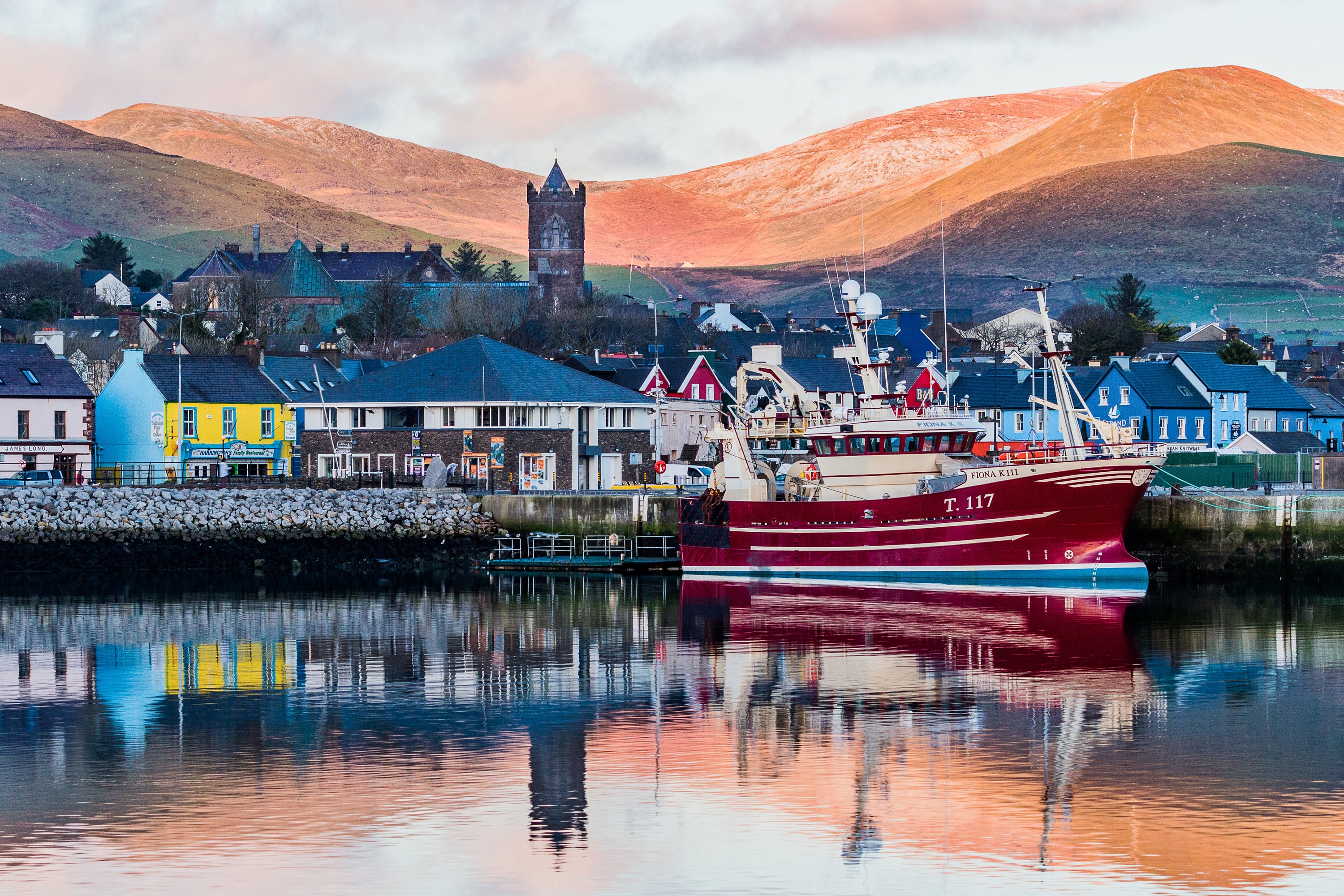Dingle-daingean Uí Chúis Harbour Reflections - Etsy