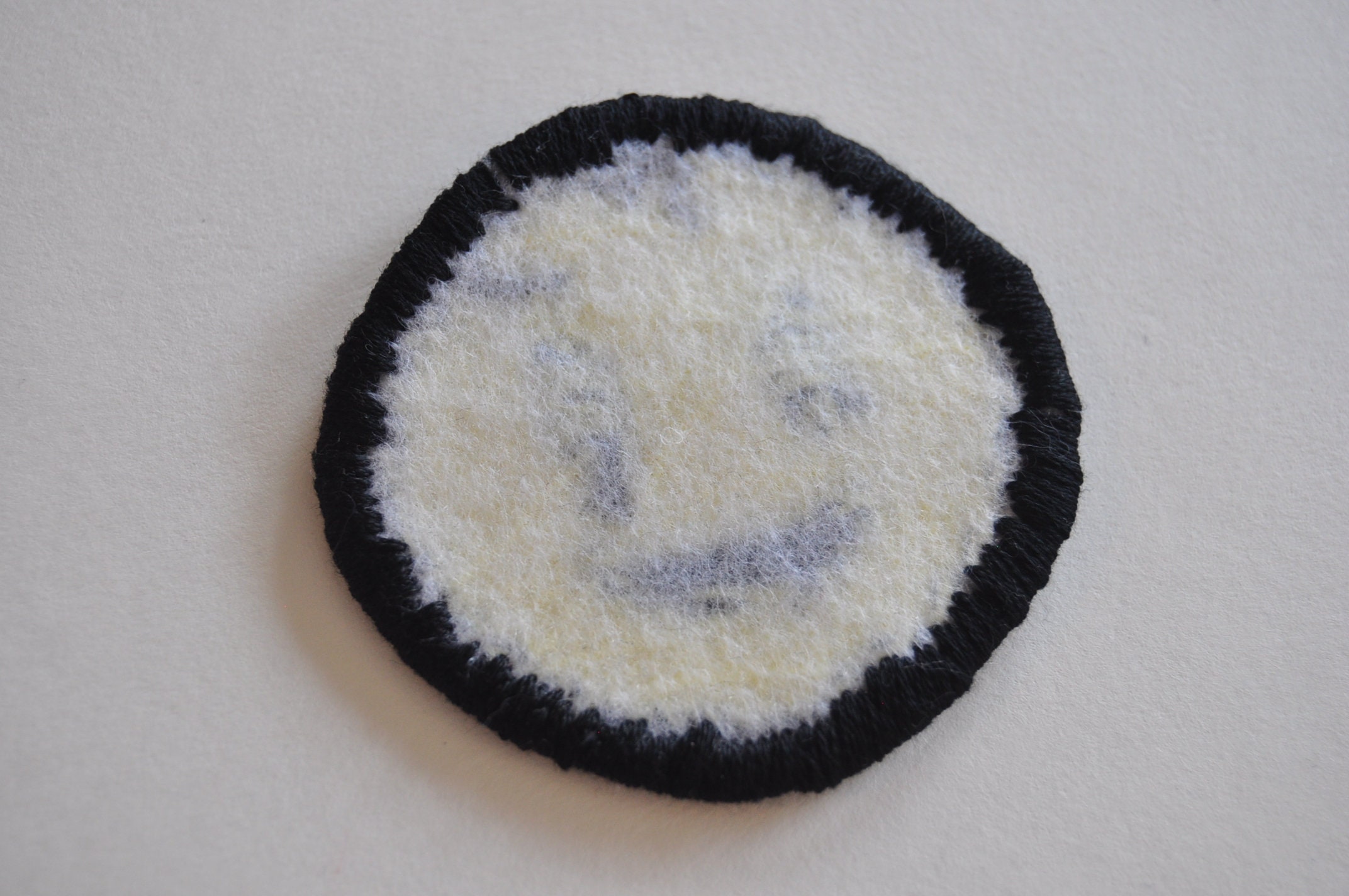 Smiley Face Cross-stitch Patch - Etsy