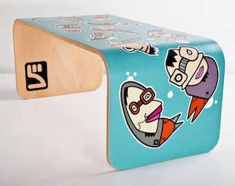 Skateboard Side Table - Etsy UK