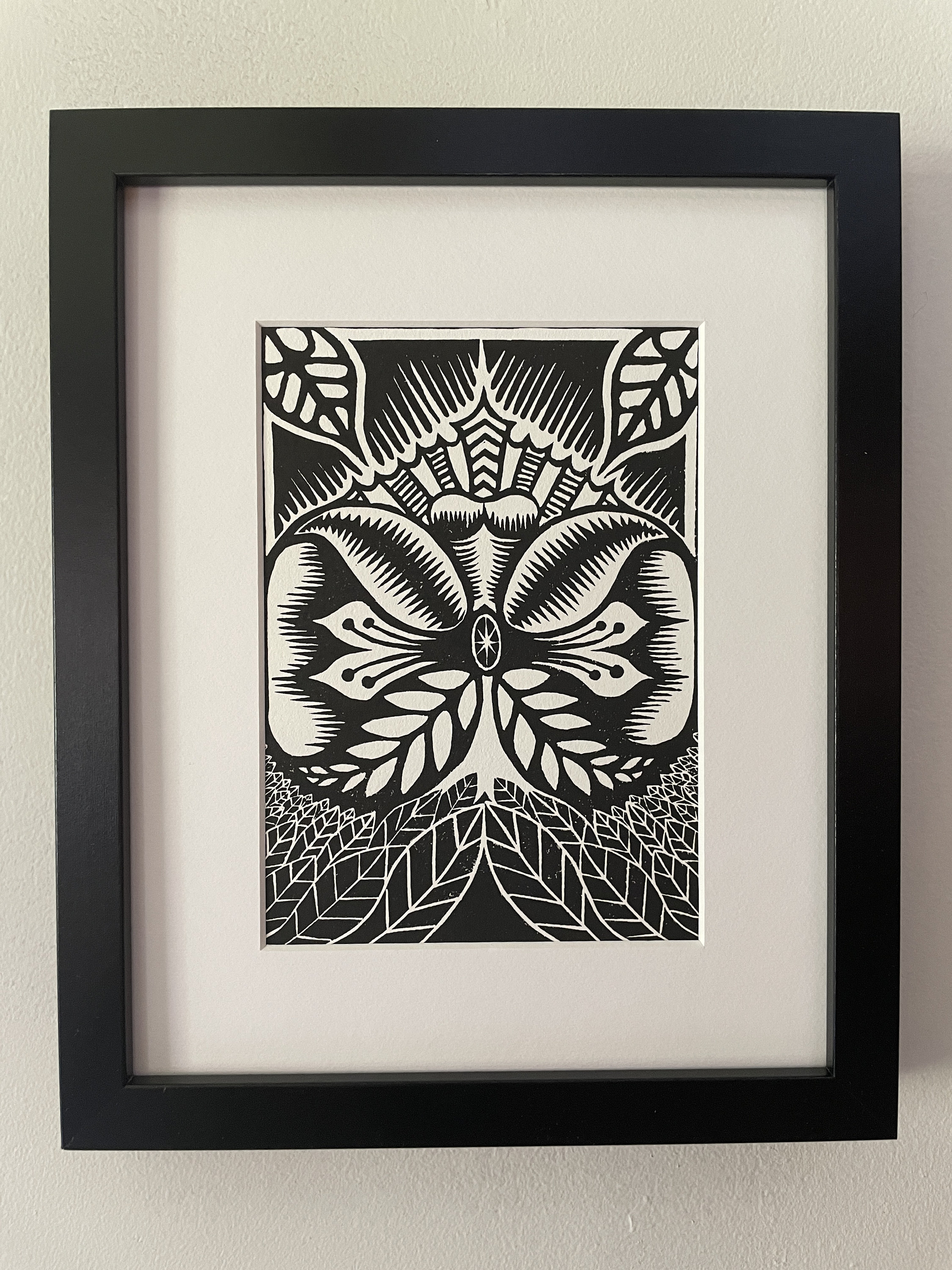 Abstract Design Lino-cut Block Print - Etsy