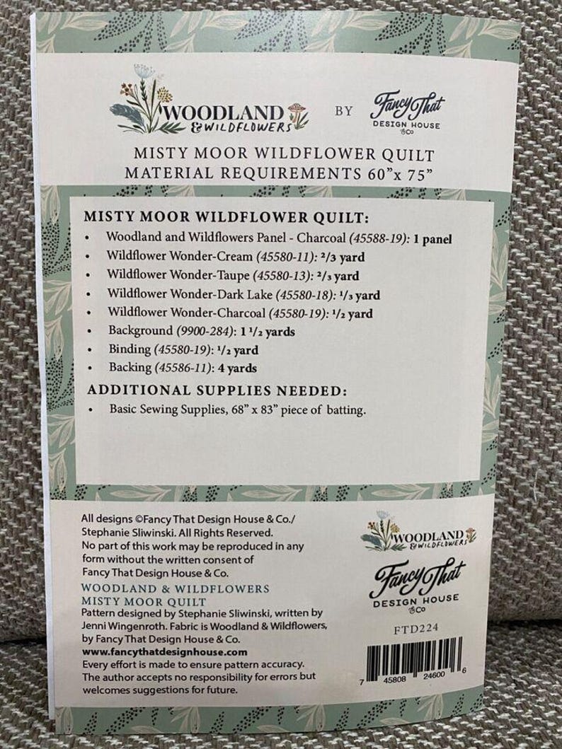 Misty Moor Wildflower Physical Quilt Pattern Moda Woodland ...