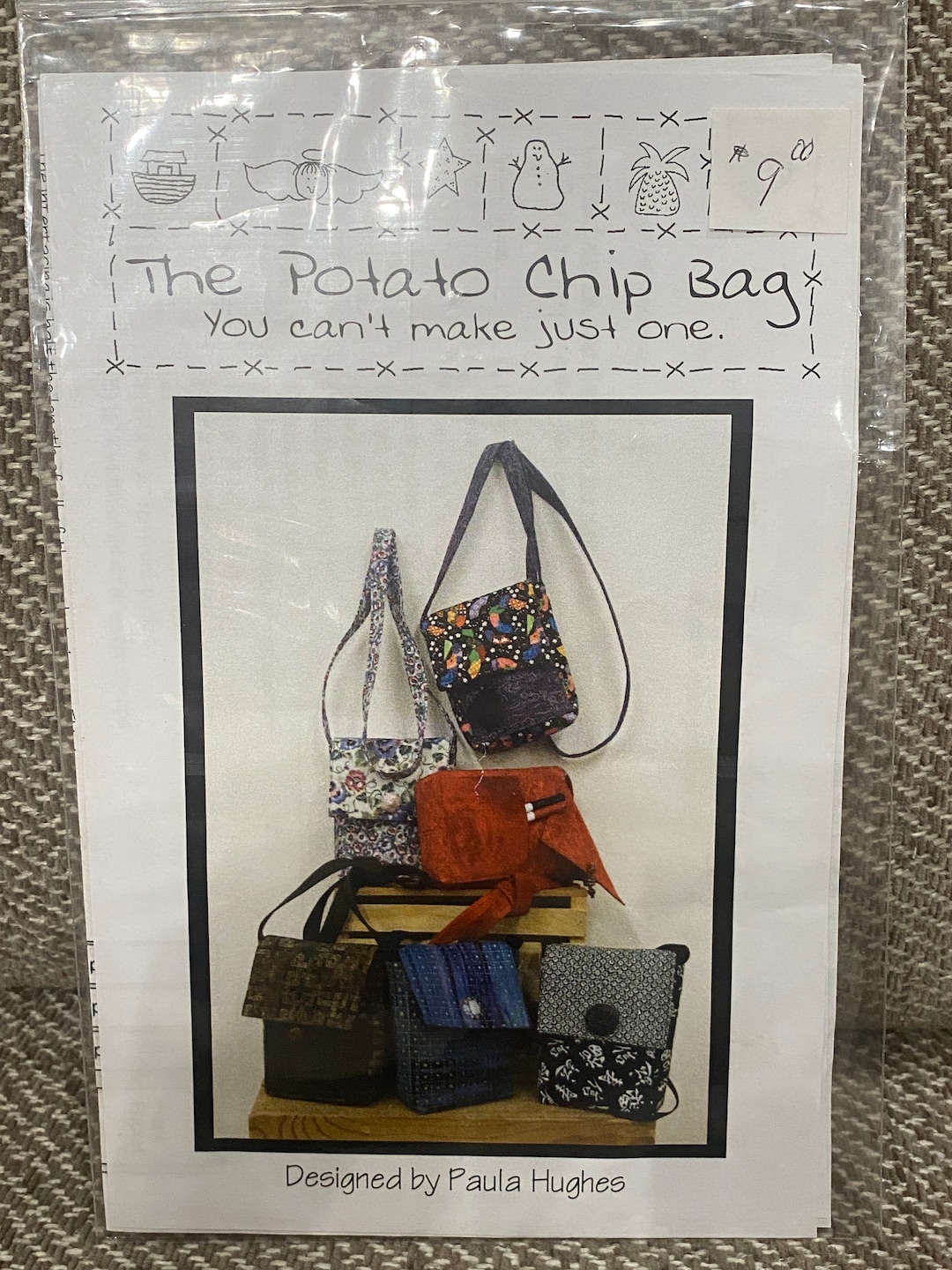 Physical Pattern Potato Chip Bag Pattern Purse Tote by Paula Hughes ...