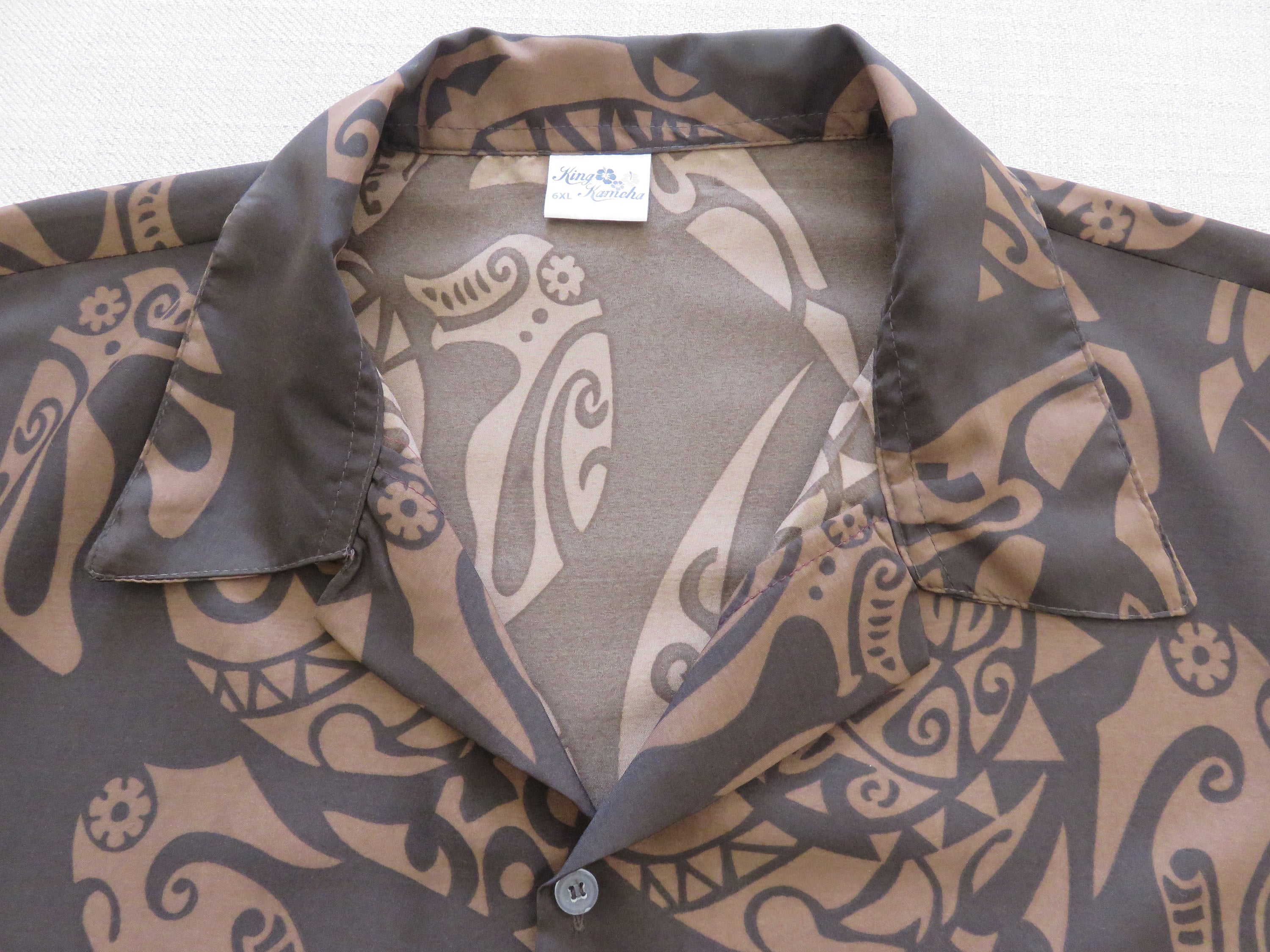 Hawaiian Shirt, KING KAMEHA Hawaiian Shirt, Island Aloha Shirt, Tribal ...