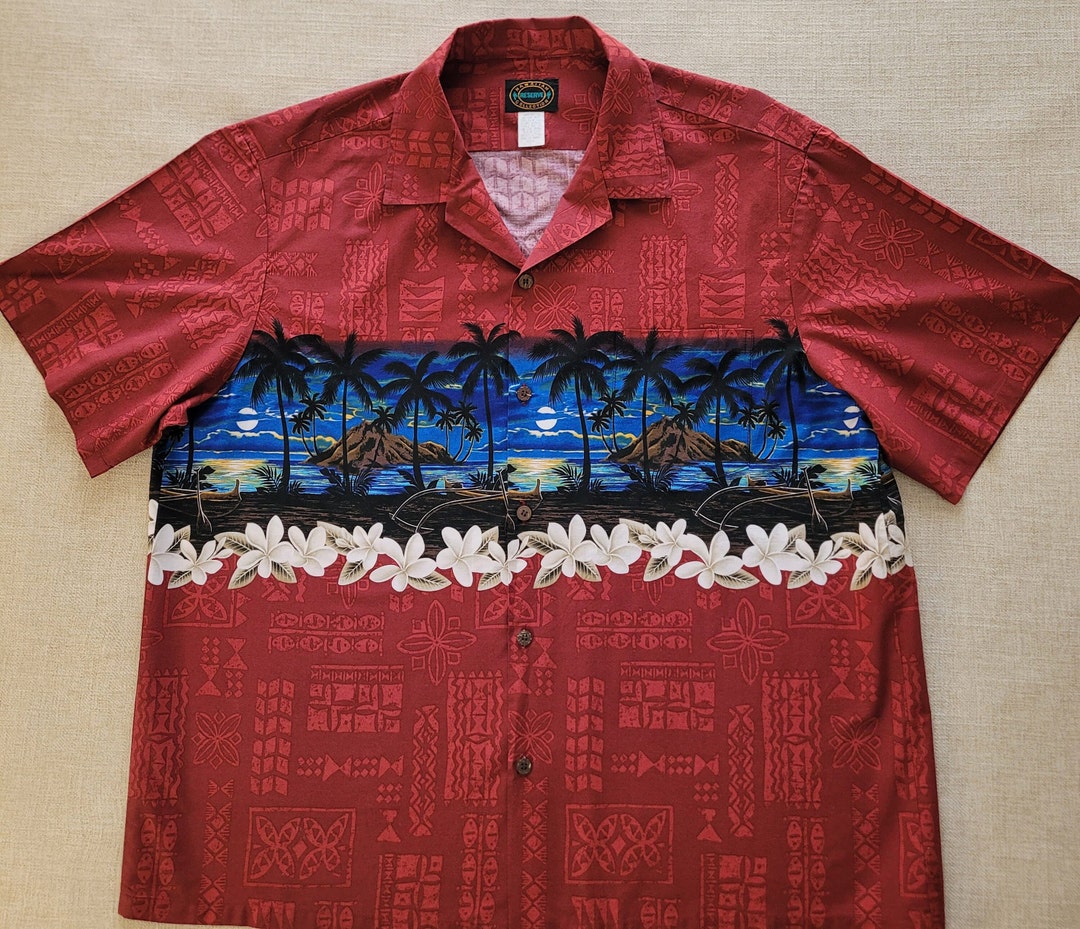 Hawaiian Shirt, HAWAIIAN RESERVE COLLECTION Hawaii Aloha Shirt, Made in ...