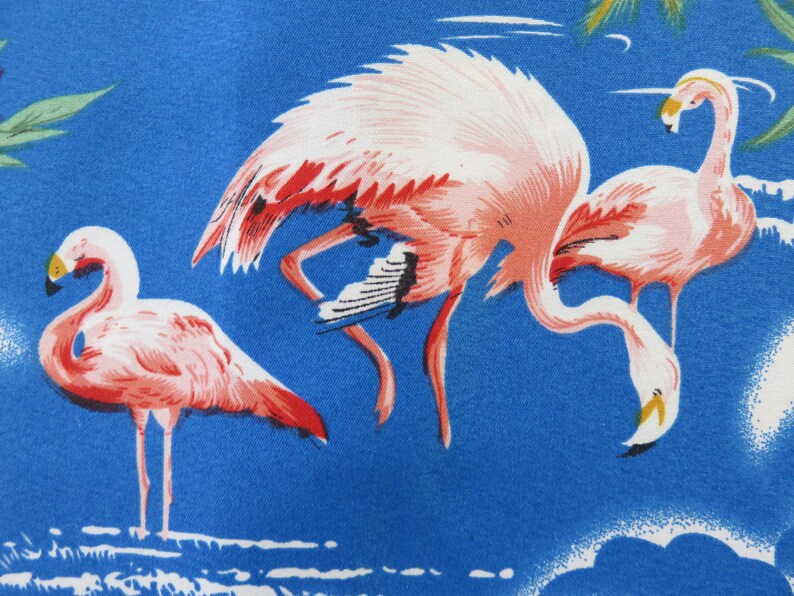 Women's Hawaiian Shirt, Fabulous Flamingo Aloha Top, SSLR Women's ...