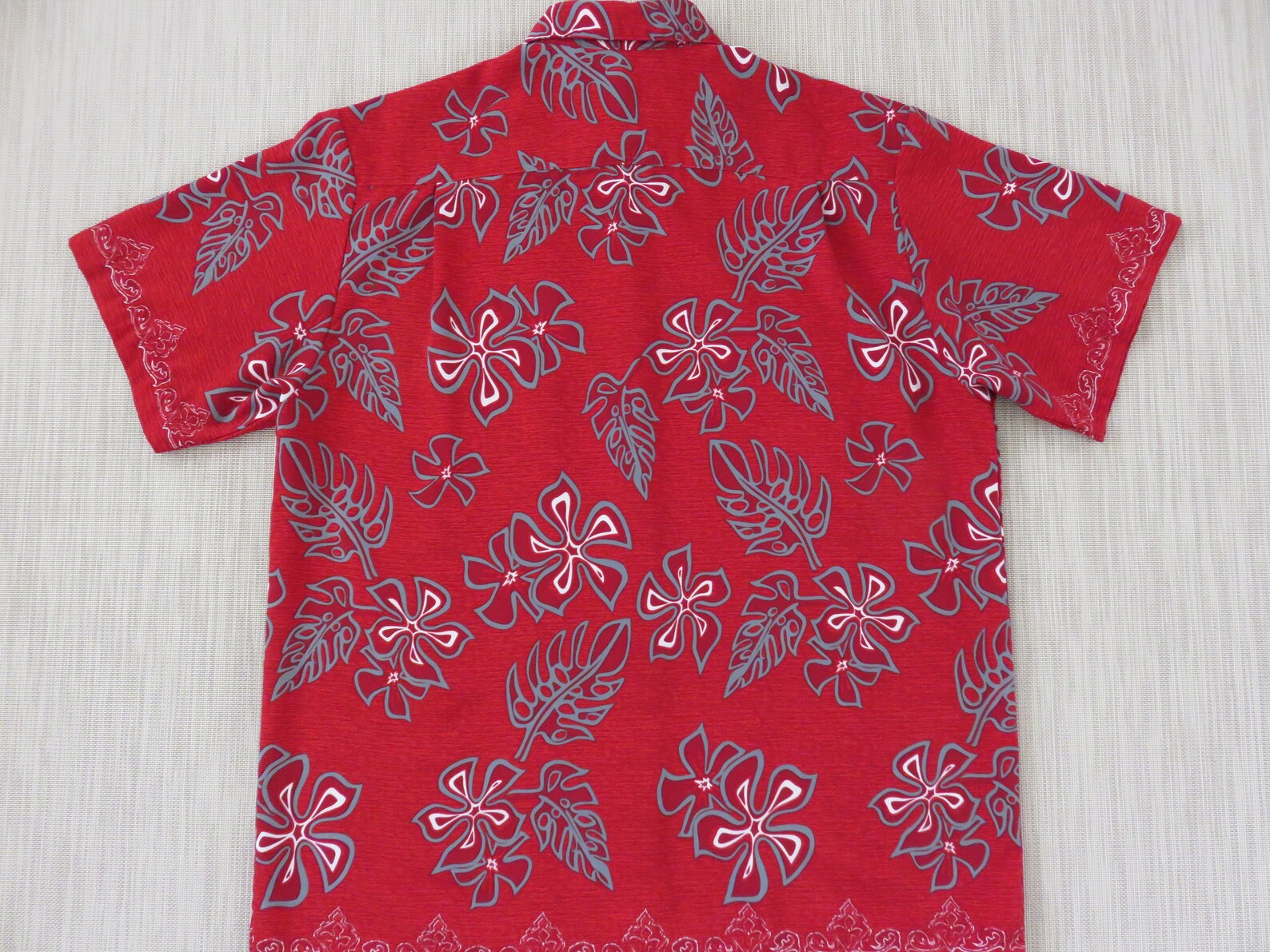 Hawaiian Shirt NORTH SHORE SURF Red Aloha Shirt Tropical Print Pop Art ...