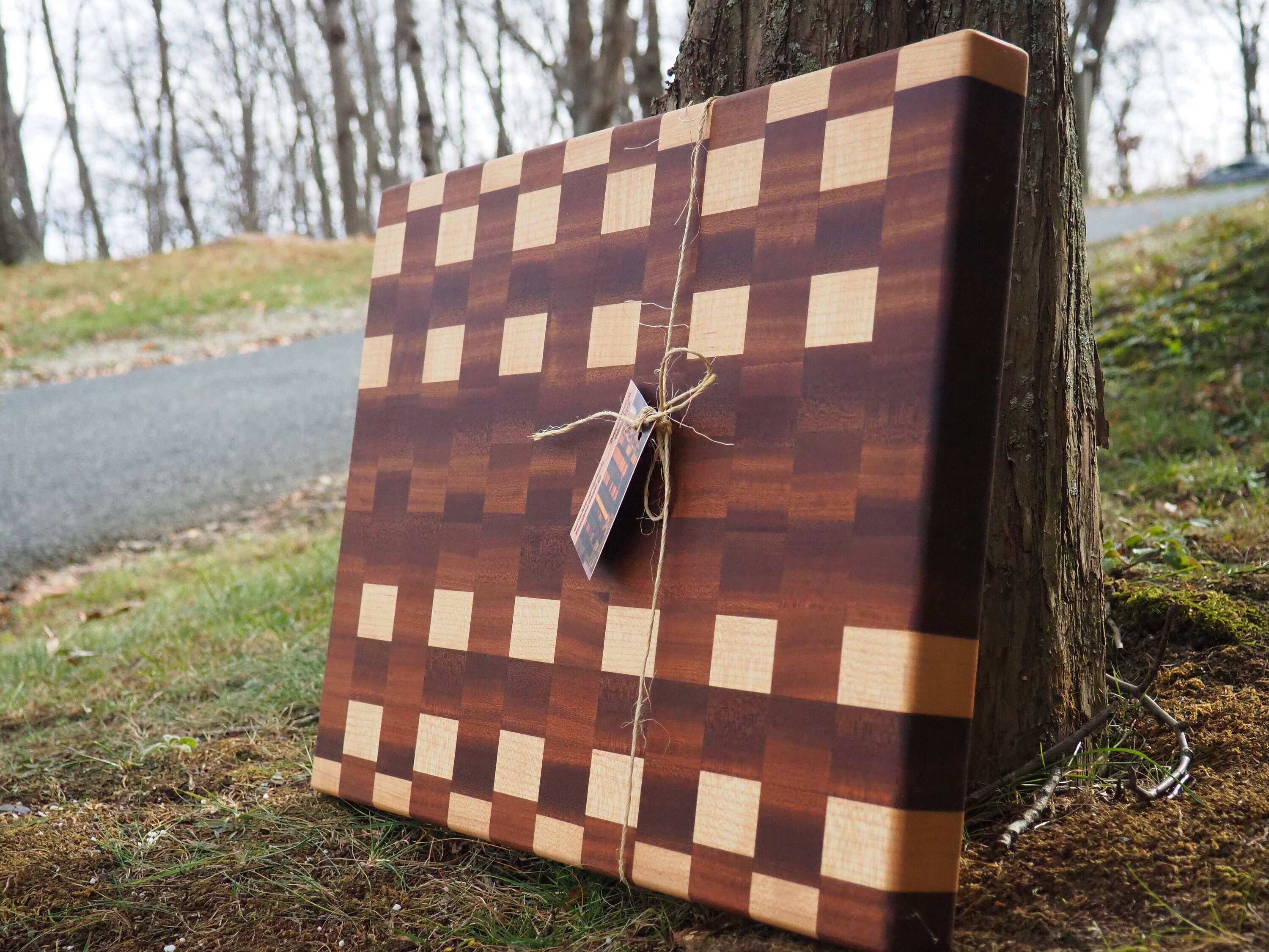 Maple and Walnut Checkerboard End Grain Wood Cutting Board - Etsy