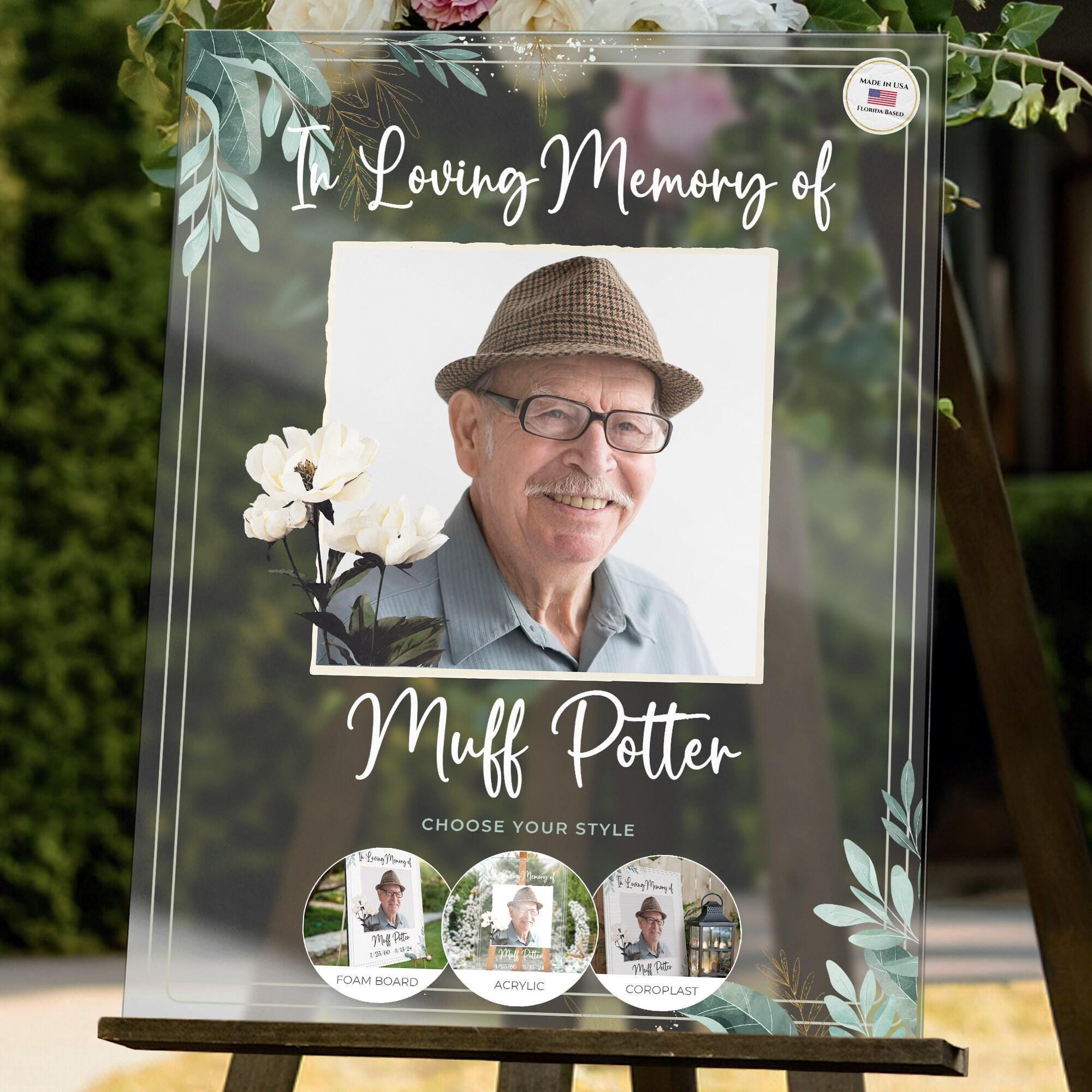 Personalized Memorial Welcome Sign: Celebration of Life, 18"x24" - Etsy