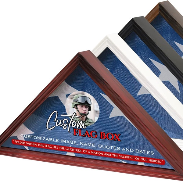 Folded Flag Display Case - Etsy