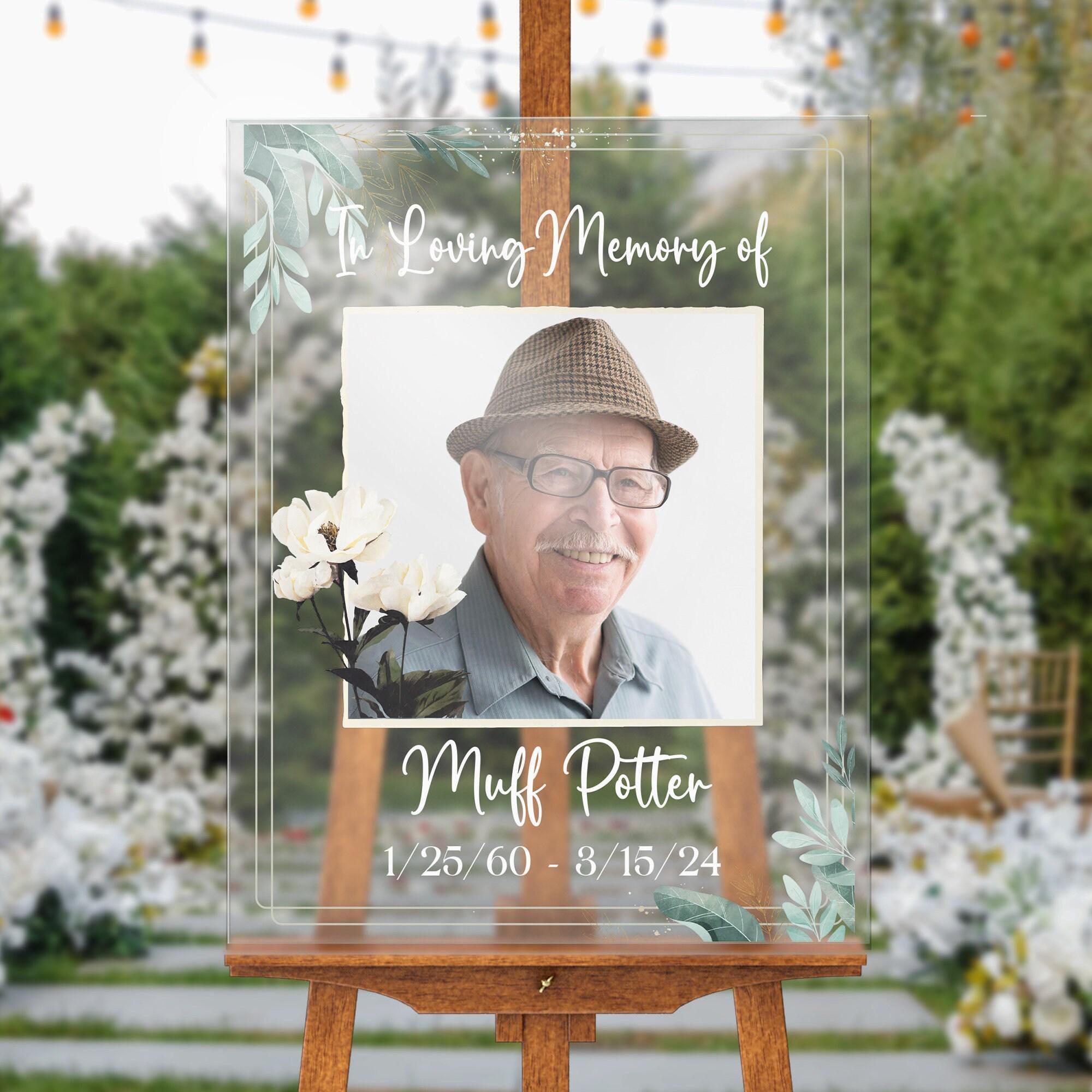 Personalized Memorial Welcome Sign: Celebration of Life, 18