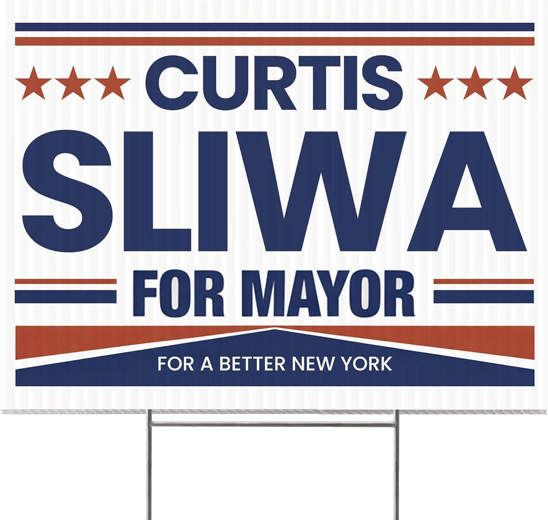 Curtis Sliwa for Mayor Yard Sign 2025 - New York Election Campaign - Etsy