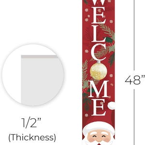 Custom Christmas Porch Sign: Personalized Family Name Welcome Decor - Etsy