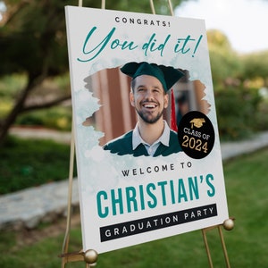 18"x24" Custom Graduation Yard Sign, Personalized Graduation Sign With ...