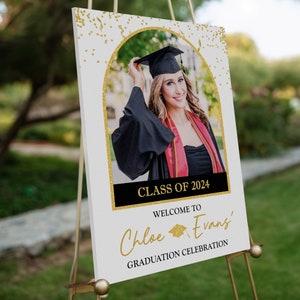 18"x24" Custom Graduation Yard Sign, Personalized Graduation Sign With ...