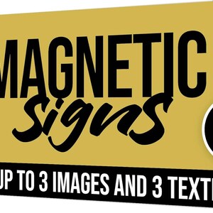 2-pack,12"x24" Custom Magnet Signs in Full Color for Company Storefront ...