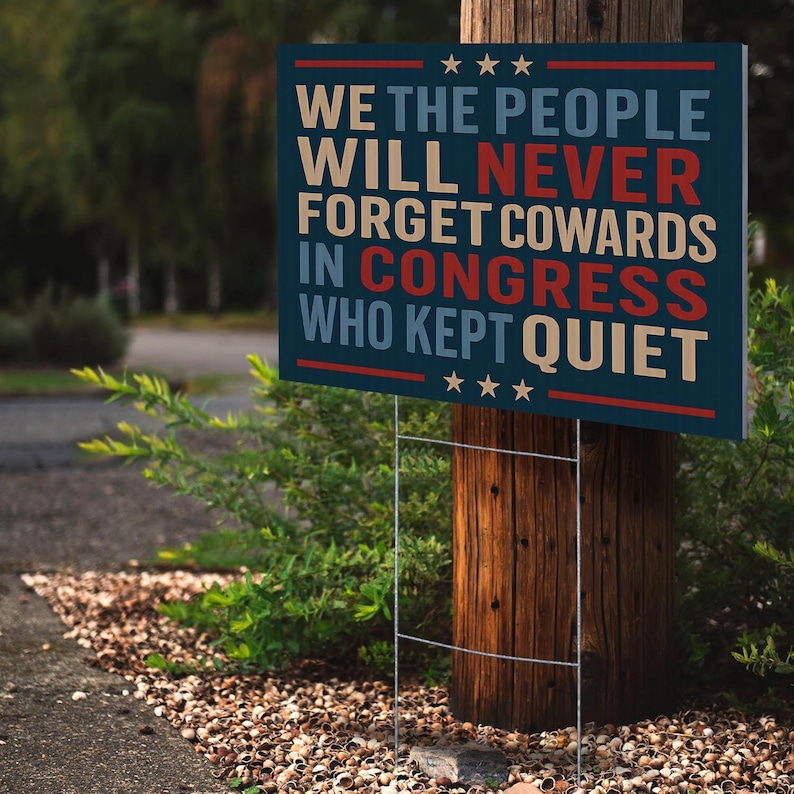 Protest Yard Sign: Anti-trump Message (24x18, Double-sided) - Etsy