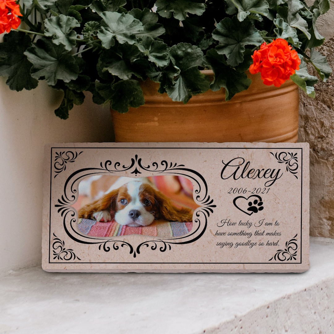 Pet Memorial Stone Personalized Custom Pet Gravestone Pet Memorial ...
