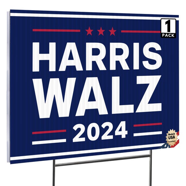 Large Harris Walz Yard Sign - Etsy