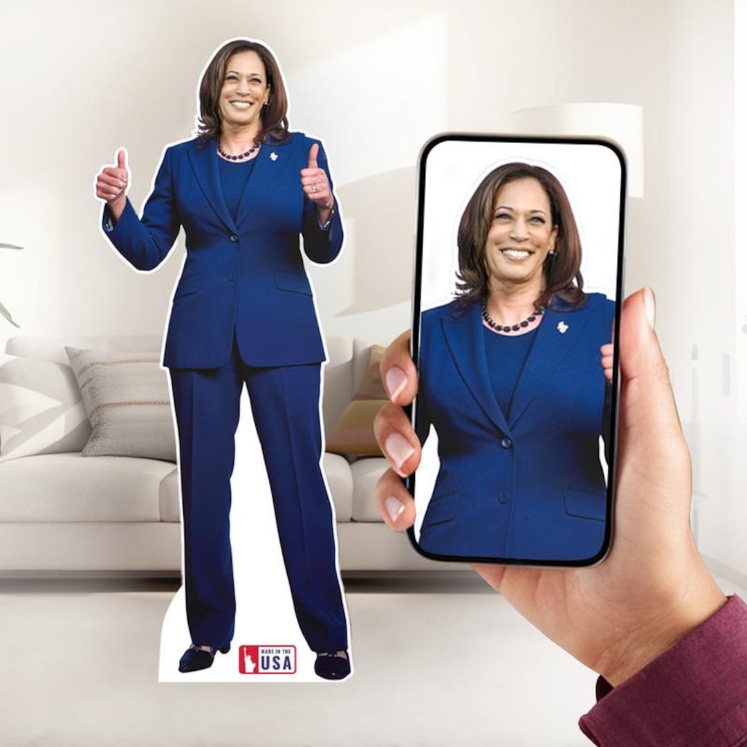 Kamala Harris Life Size Cardboard Cutout | Coroplast High Res Stand up ...