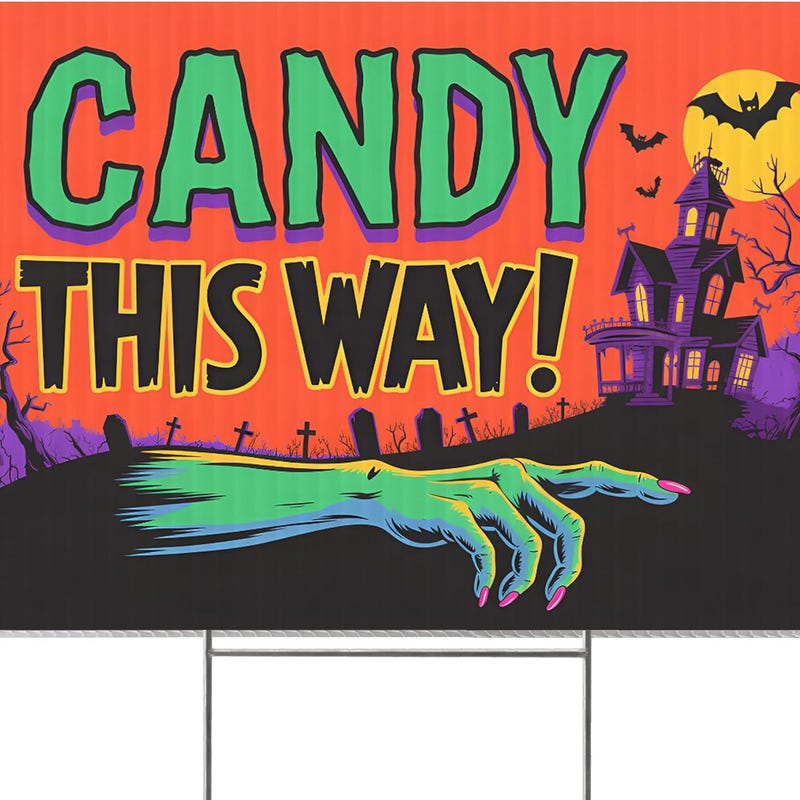 Halloween Directional Signs - Etsy