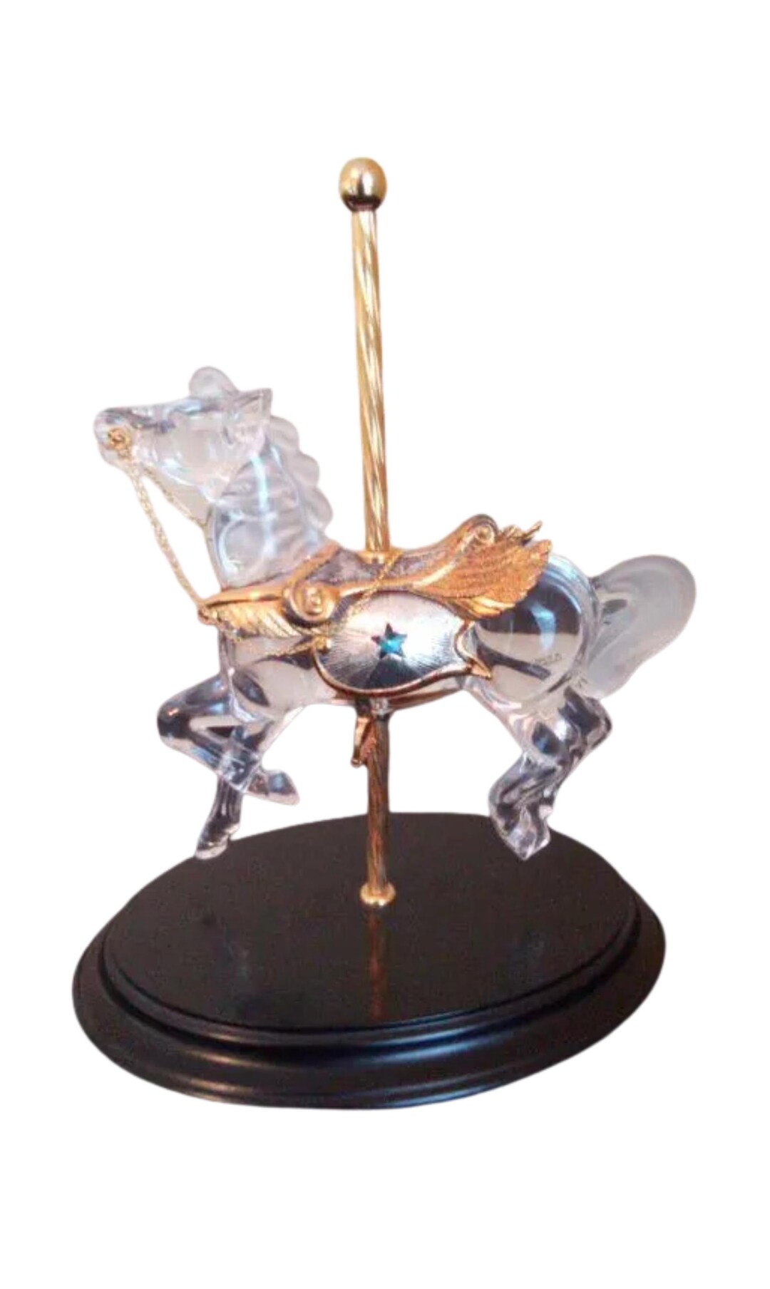 Franklin Mint Crystal Stargazer by William Denzel III Carousel Horse Made in Germany - Etsy