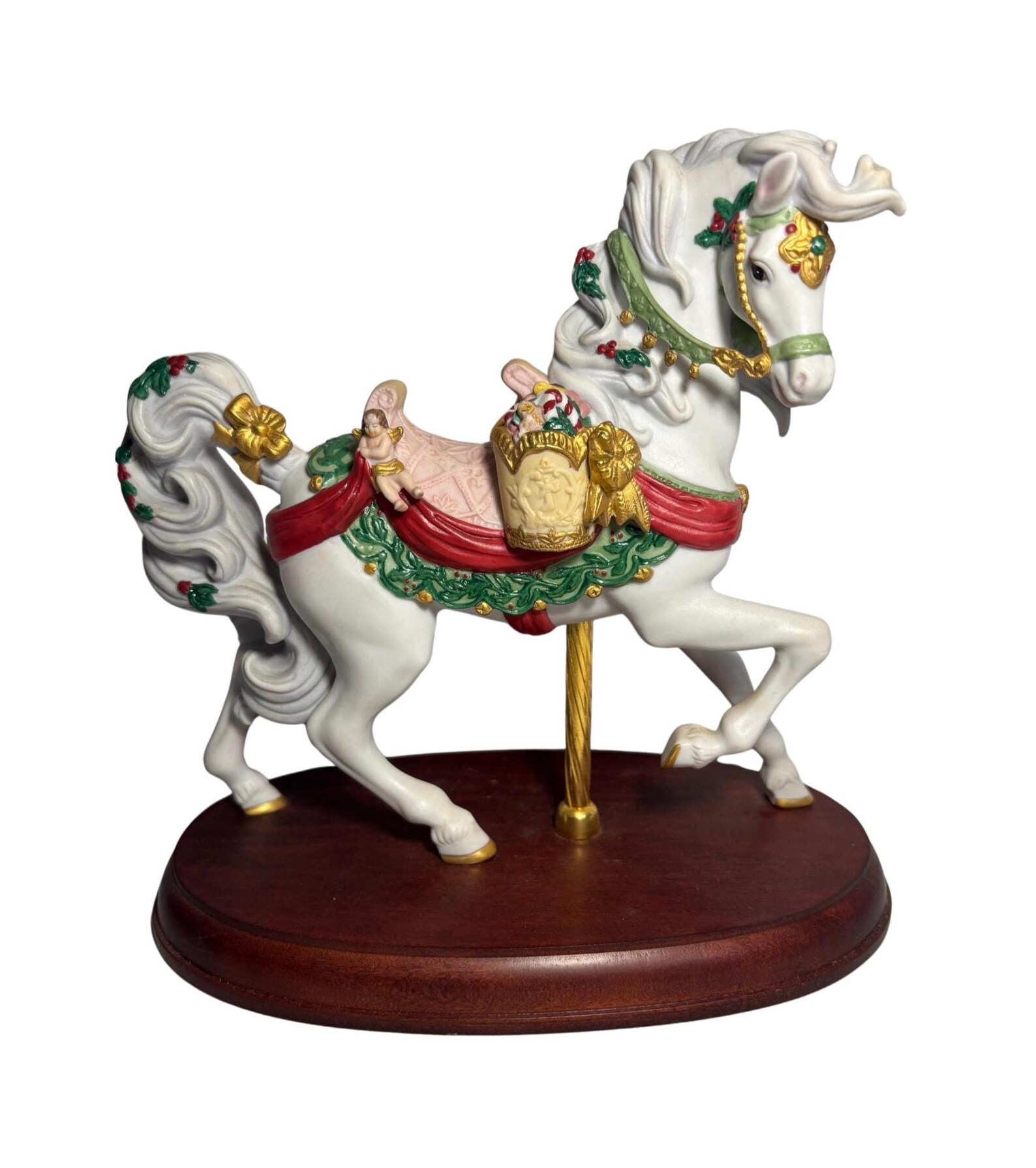 Lenox 1994 Christmas Carousel Horse - Porcelain Figurine - Etsy