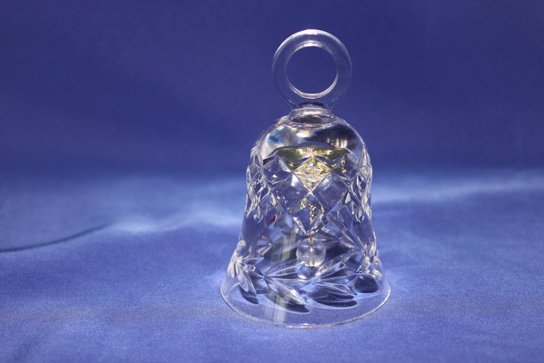 SALE - Vintage Cut Glass Dinner Bell - Etsy