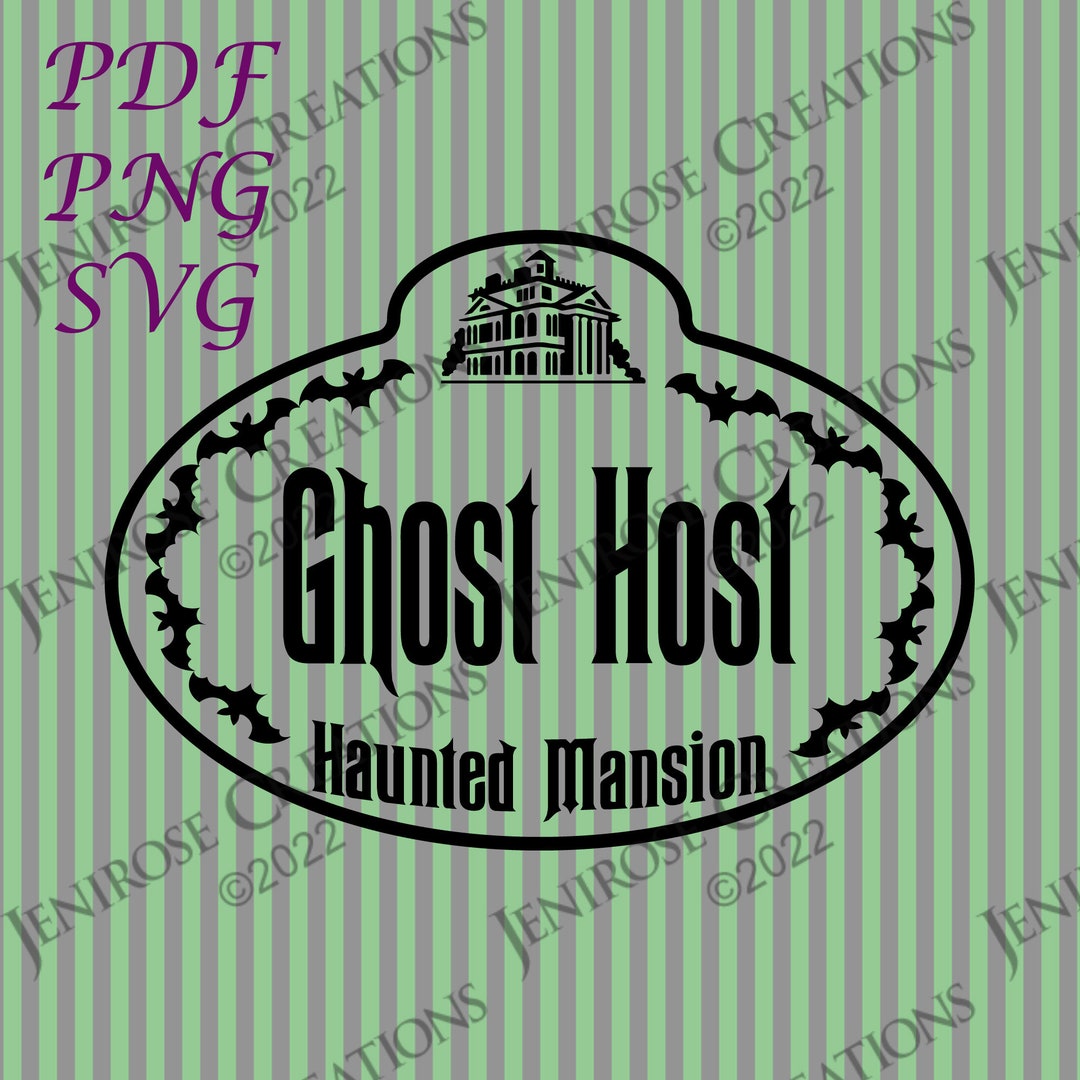 Ghost Host SVG & PNG File - Etsy